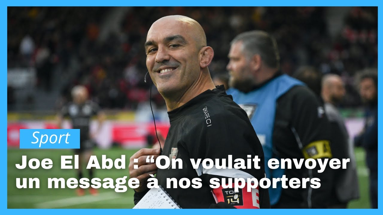 Rugby - Joe El Abd réagit après la victoire d'Oyonnax face à Nice - YouTube