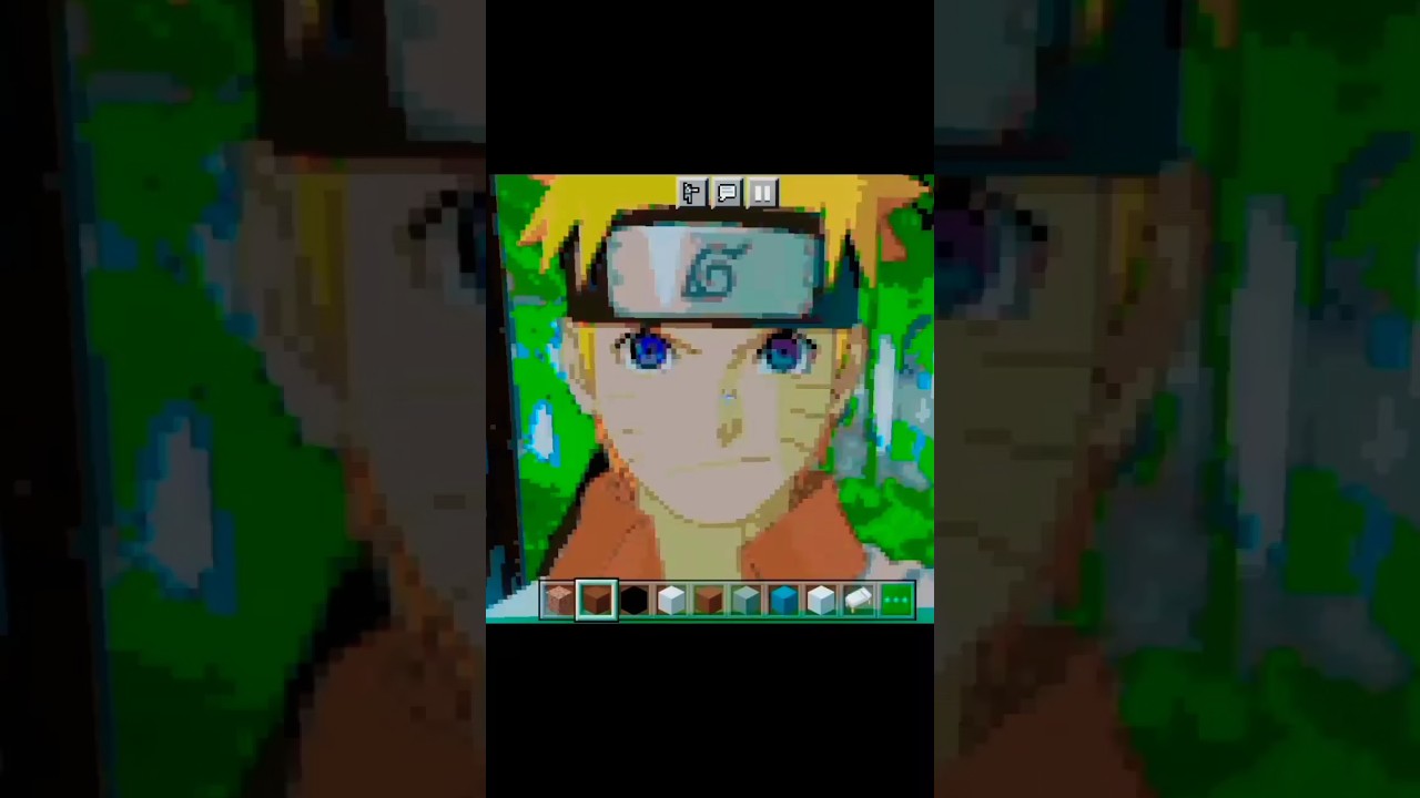In Minecraft I build Naruto anime characters - YouTube