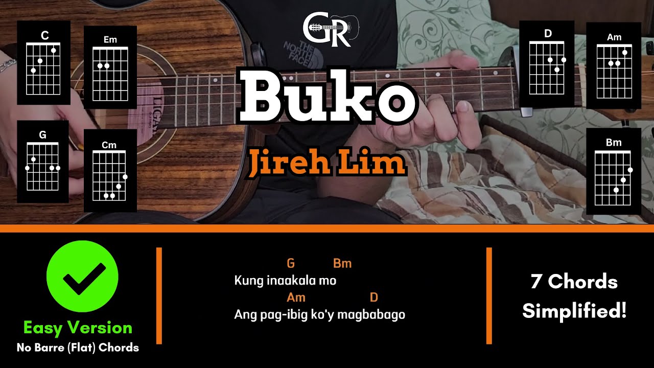 Buko - Jireh Lim | EASY! Guitar Tutorial (CHORDS, STRUMMING PATTERN ...