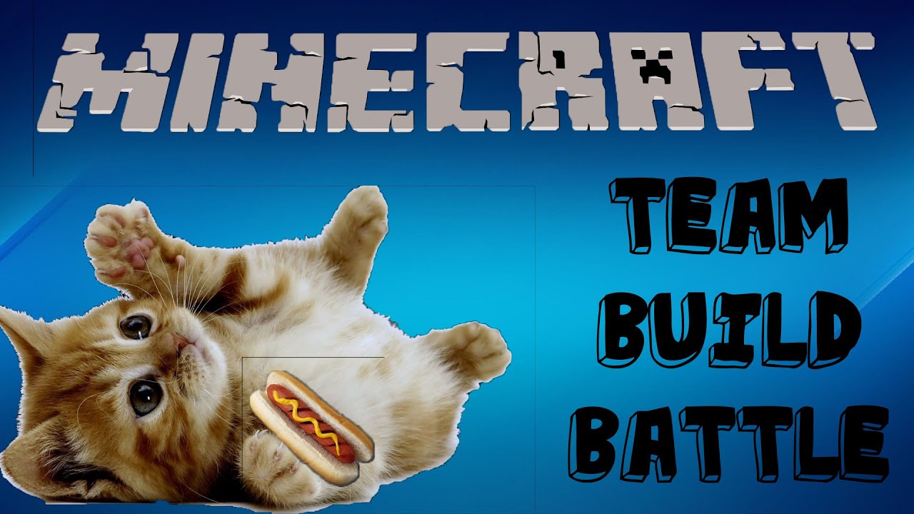 Minecraft Team Build Battle With Kaiju Coby | Cats and Hotdogs!!! - YouTube