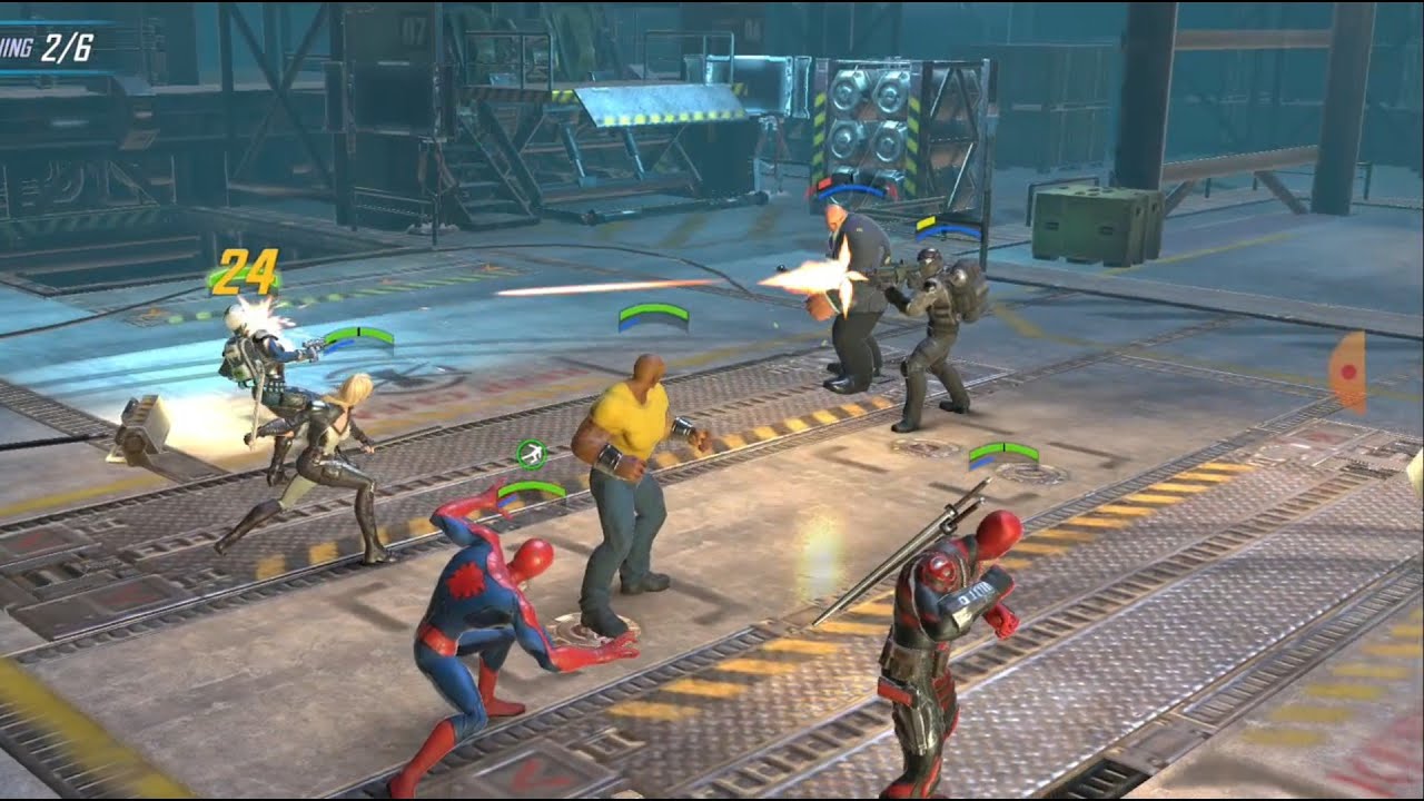 Marvel Strikeforce Kingpin Henchman Assault Rifle Blast Female Shield ...