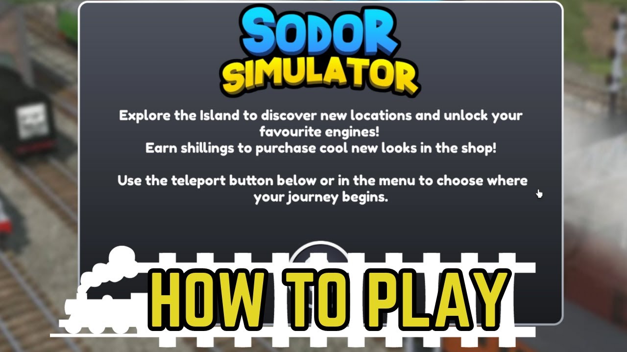 How To Play Sodor Simulator - YouTube
