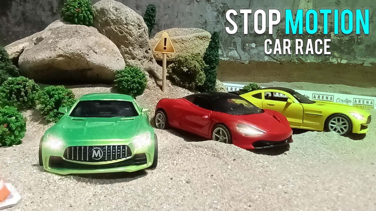 CAR RACE | STOP MOTION GAME - YouTube