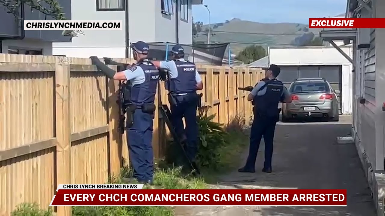 All Christchurch Comancheros patched gang members arrested in sweeping ...