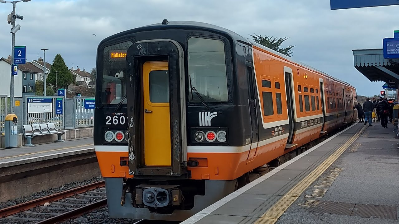 Irish Rail 2601/2602 Tokyu Car DMU Kent Train Station to Midleton - YouTube