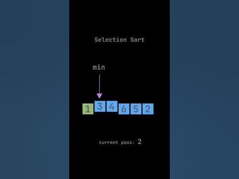 Selection Sort || DSA 👽 #coding #programming #dsa - YouTube
