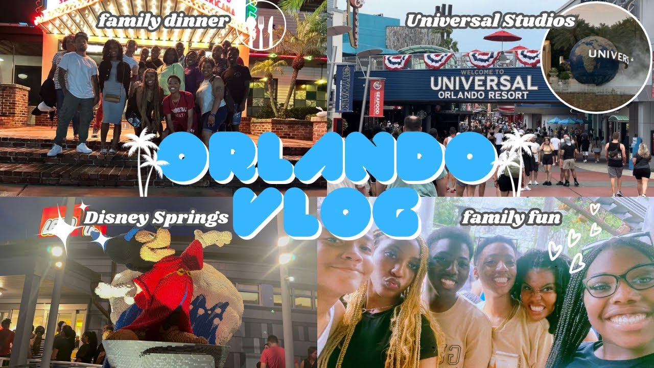 ORLANDO FLORIDA VLOG | Universal Studios, Disney Springs, family time ...