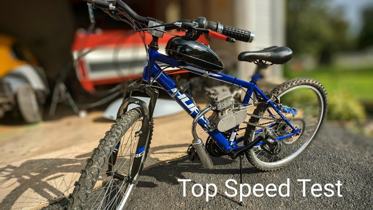 How FAST can my Motorized Bike Go? (Top Speed Test) - YouTube