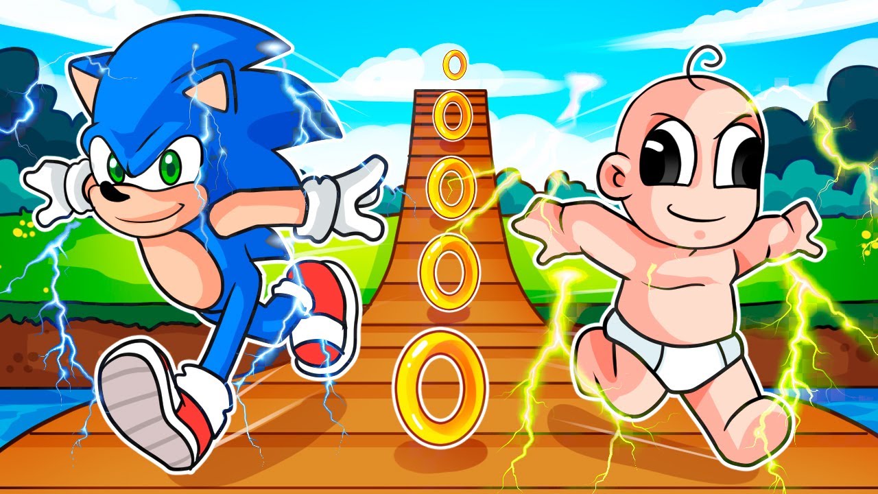 ¡BEBE NOOB ES RAPIDO COMO SONIC! 😱⚡ ROBLOX SIMULADOR - YouTube