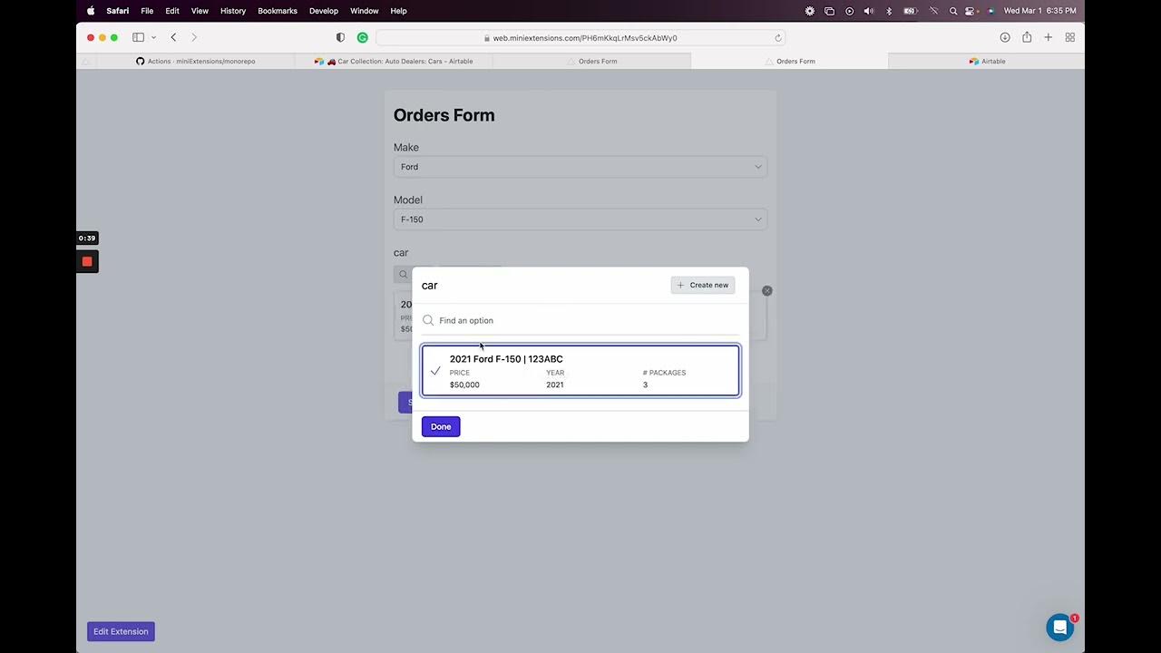 miniExtensions Form: Conditional linked Airtable record filtering - YouTube