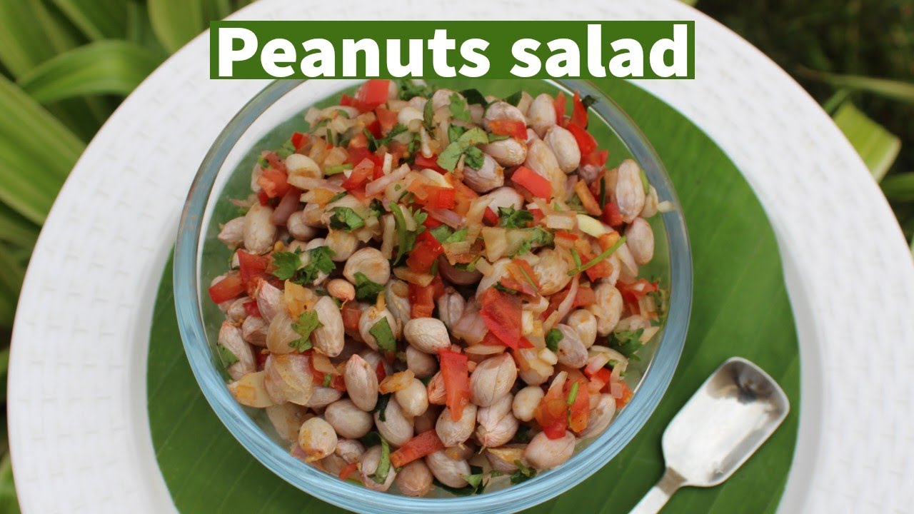 Boiled Peanut Salad | Peanut Chaat | Healthy snacks ideas | Boiled ...