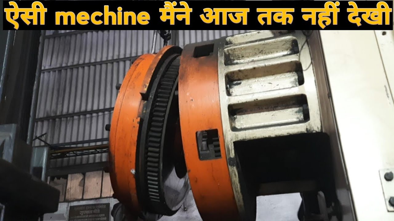 power press disk brake lather repair and fitting - YouTube