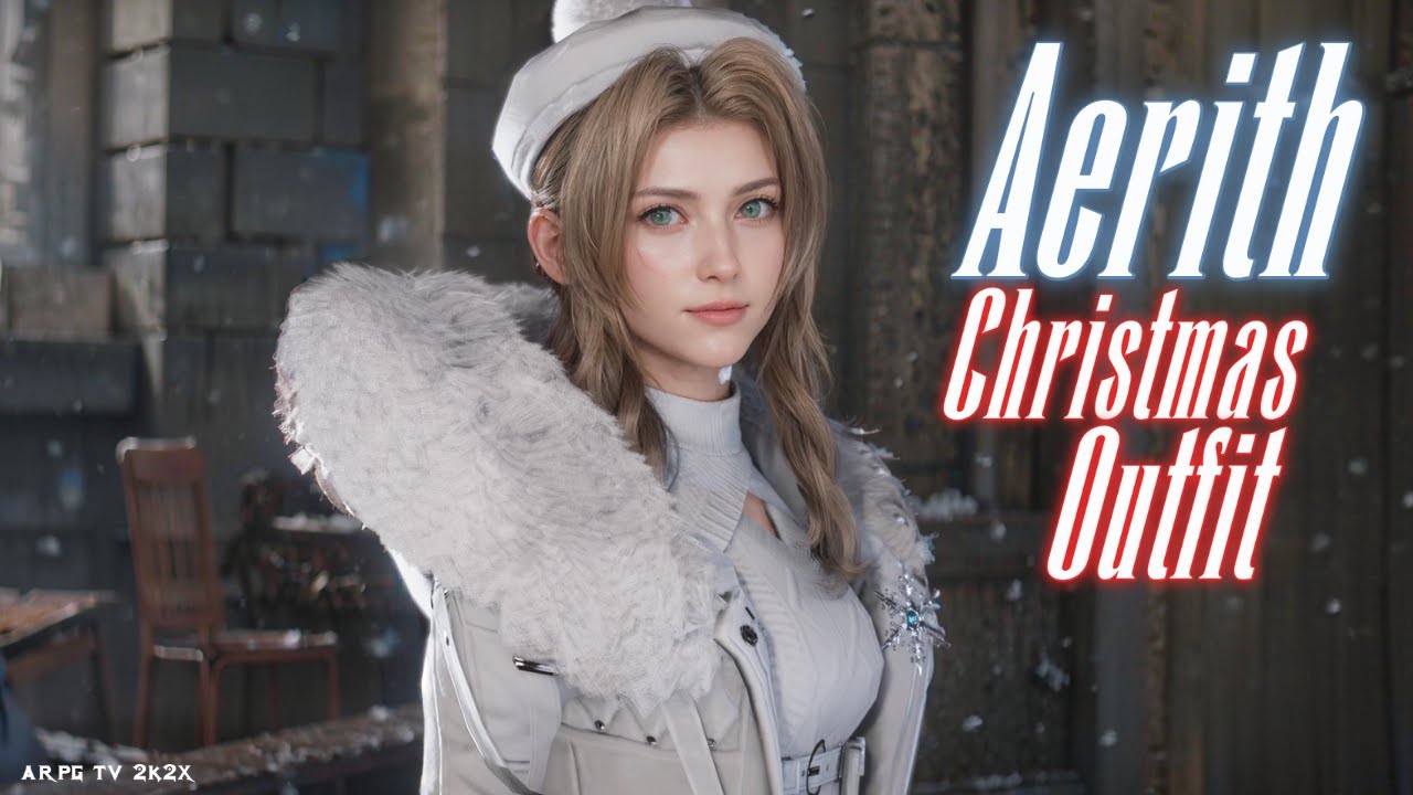 Aerith Ever Crisis Christmas Outfit - YouTube