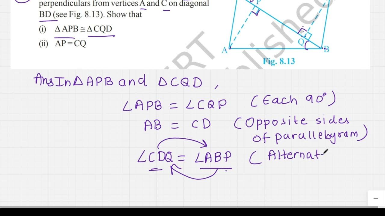 Class 9 Maths Ex 8.1 Q6 Solution Quadrilateral (Exercise 8.1 Q6 NCERT Solution) - YouTube