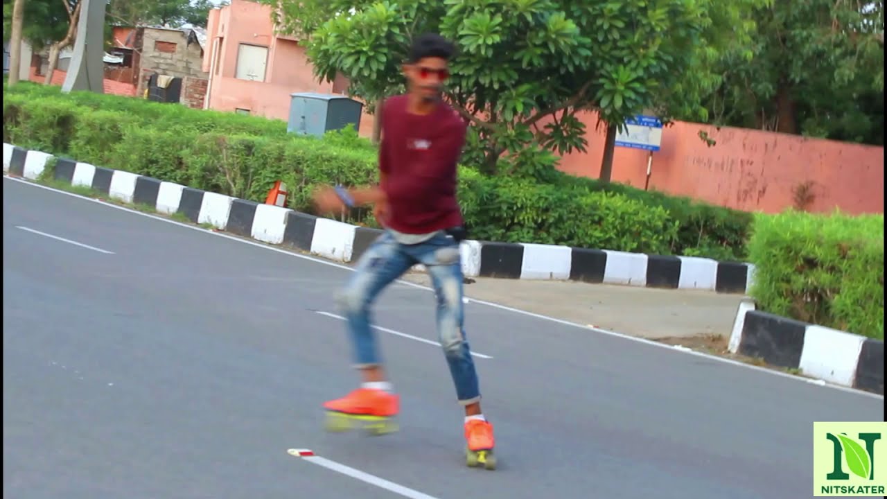 How to skate on road | skater stunt | - YouTube
