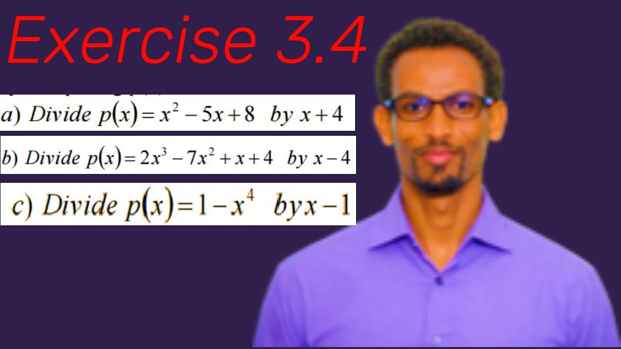 Freshman Mathematics Unit 3 Exercise 3.4 - YouTube