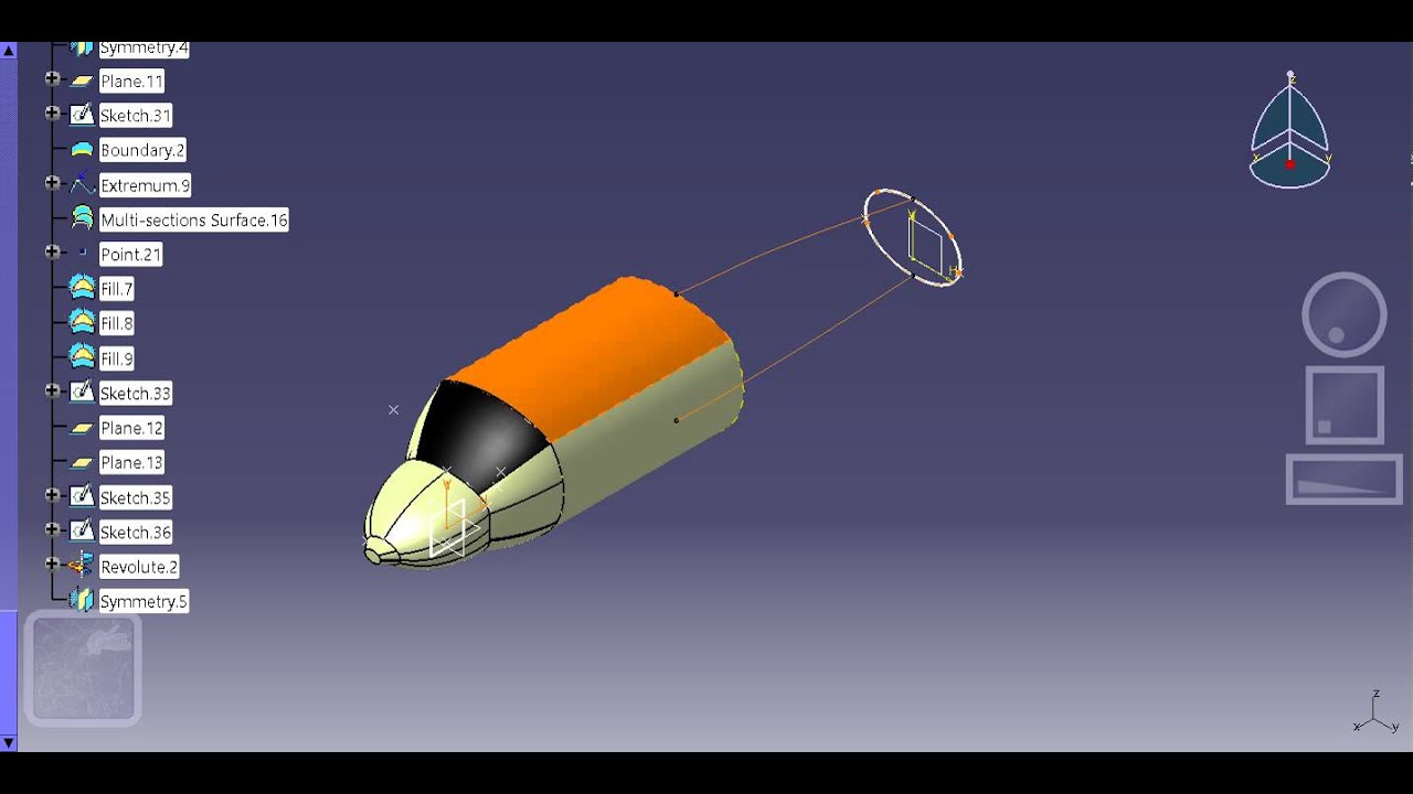 catia aircraft design - YouTube