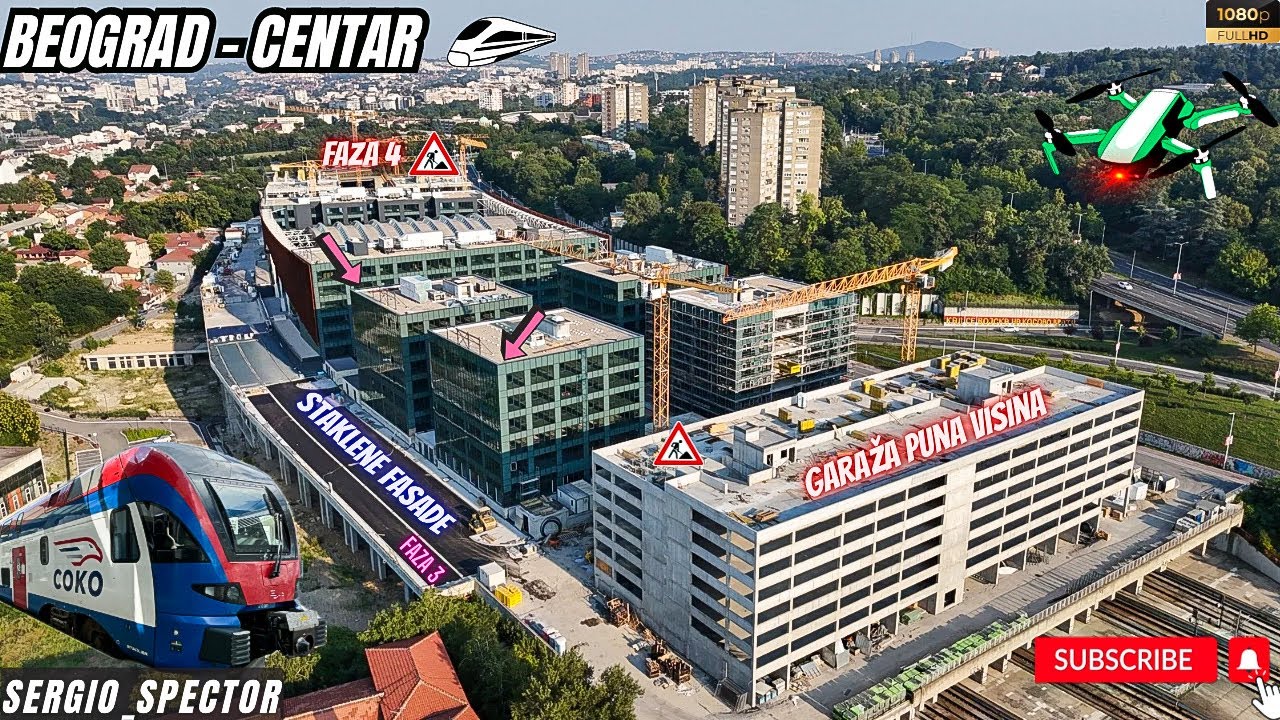 Otrkivene staklene FASADE na železničkoj stanici Beograd - Centar ...