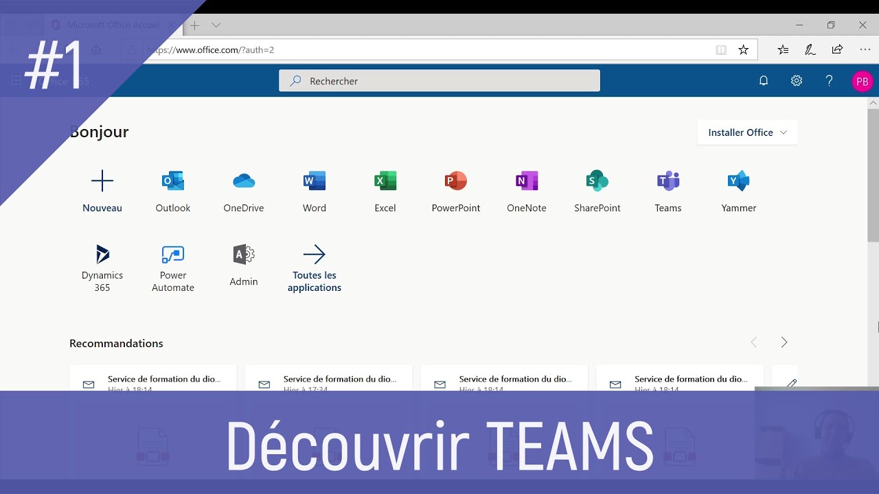 Teams #1 Découvrir et passer un appel - YouTube