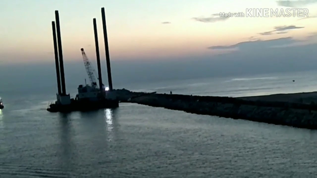 Big bridge🌉and colourfull beach in south India,.The world best sunset ...