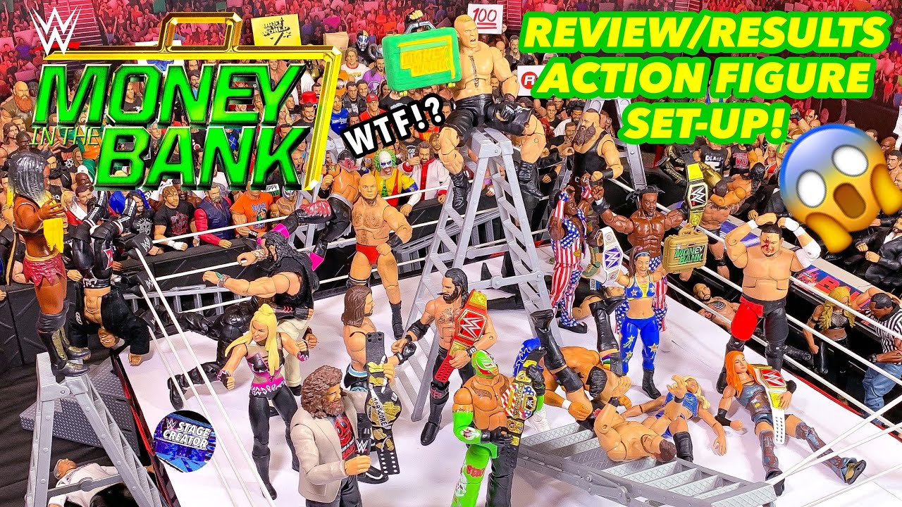 WWE MONEY IN THE BANK 2019 REVIEW/RESULTS! ACTION FIGURE SET-UP! - YouTube