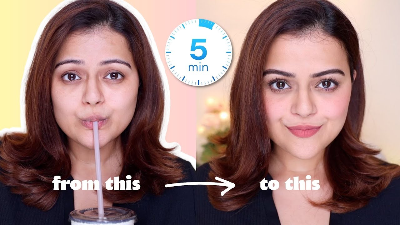 Lazy Girl Minimal Makeup Under 5 Minutes 🥲 | Tutorial - YouTube