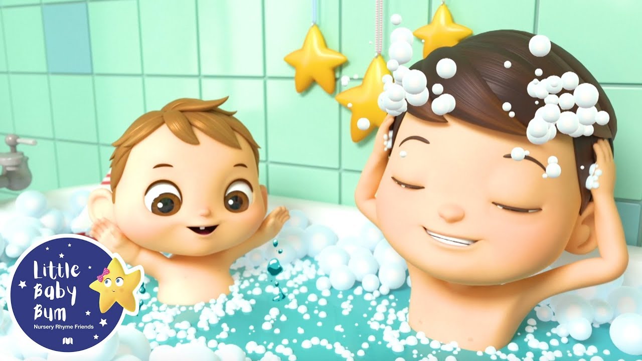 Bath Time Songs for Kids | Nursery Rhymes and Baby Cartoons | Lellobee ...