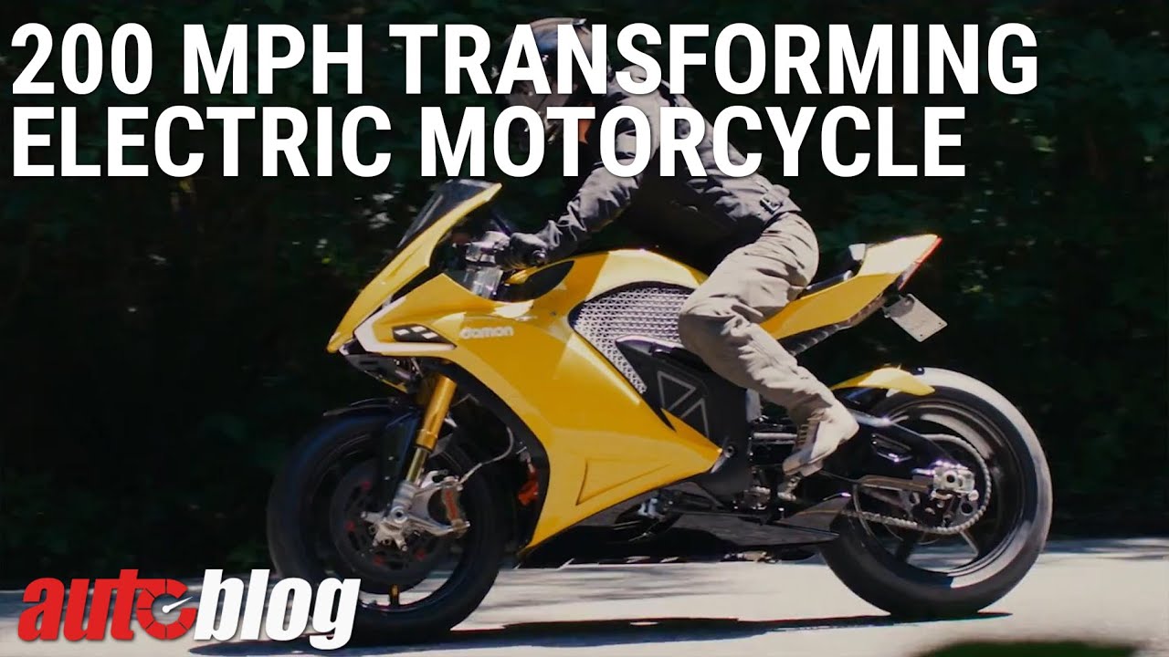 200 mph transforming electric motorcycle - YouTube