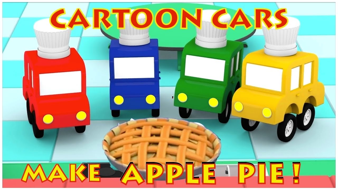 AMERICAN APPLE PIE! - Cartoon Cars COOKING SCHOOL - Car Cartoons for ...