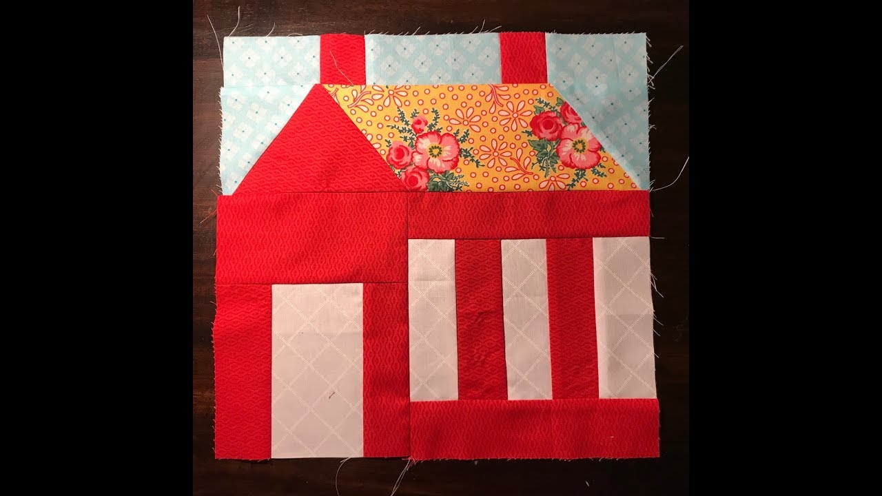 The House Block - Quilt Block #2 - Paper Piecing - YouTube