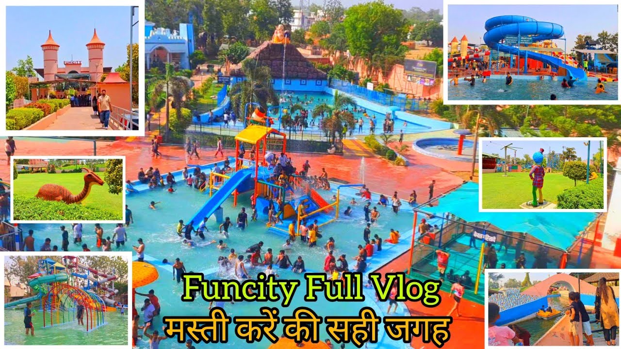 फनसिटी वॉटरपार्क Full Vlog 2024 | boond waterpark Bareilly Fun city ...