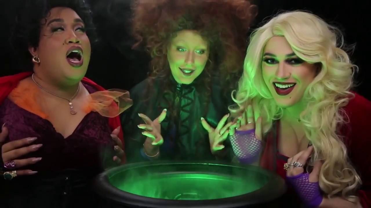 Hocus Pocus Halloween Makeup - YouTube