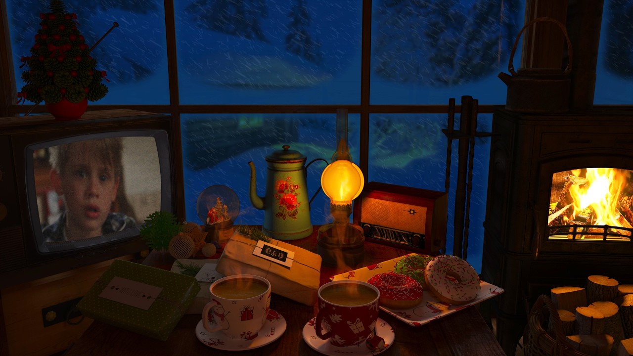 Relaxing Blizzard, Snow Storm, Cozy Winter, Fireplace - I'm Watching ...