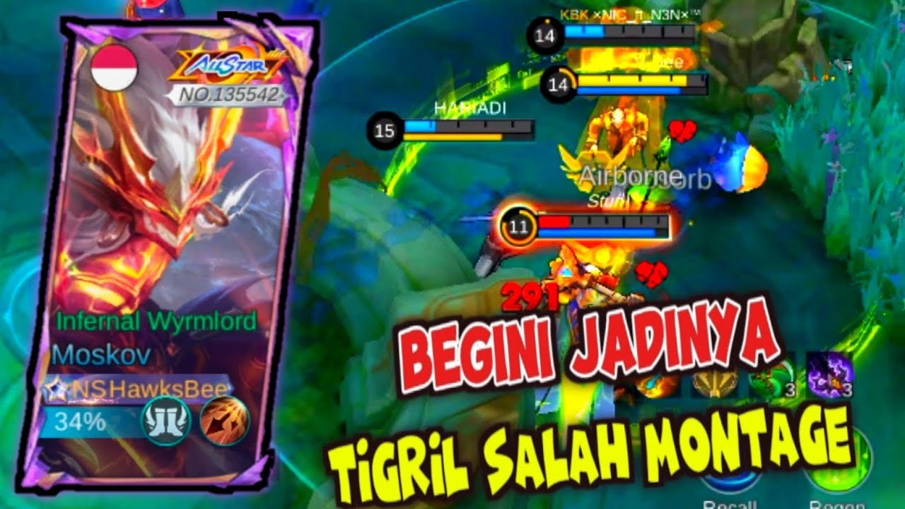 BEGINI JADINYA TIGRIL SALAH MONTAGE LAWAN. ‼️GAME PLAY MOSKOV ‼️(TIGRIL MONTAGE) - YouTube