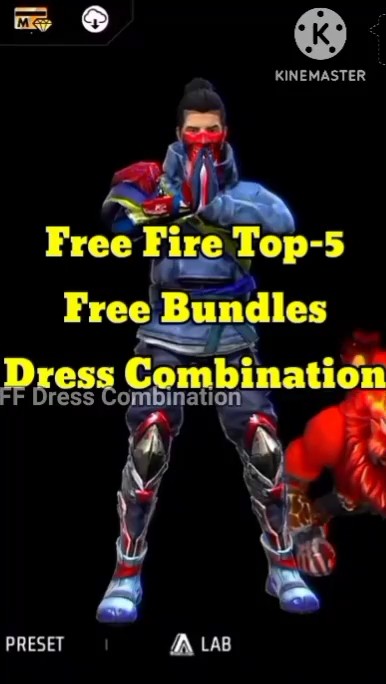 Free Fire Top-5 Free bundles🤯 || FF Top Level Dress Combination # ...