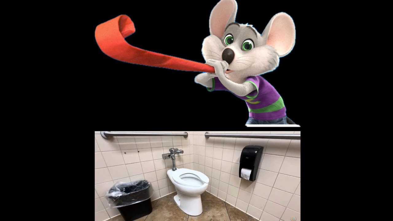 Chuck E. Cheese Arcade Tour & SLOAN Toilet Flush in Women’s Restroom ...