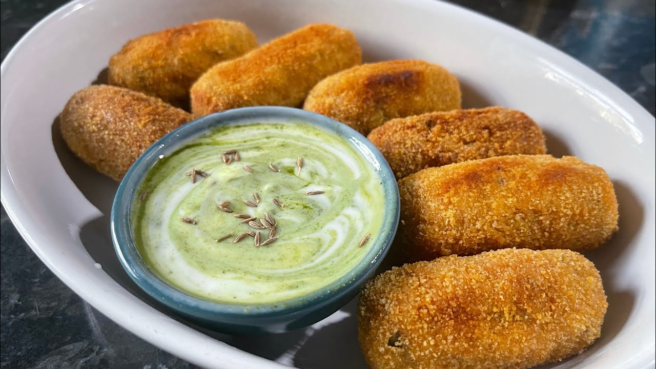 Cheese filled chicken cylinder cutlets - YouTube