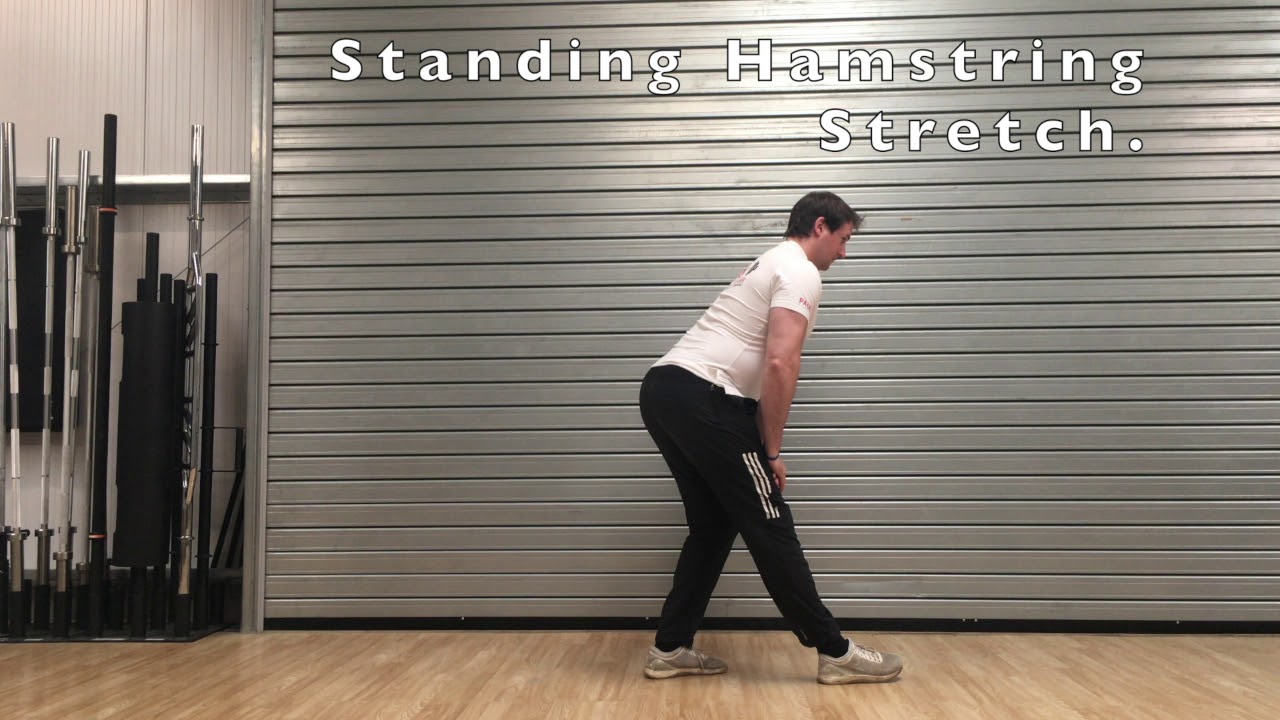 Standing Hamstring Stretch - YouTube