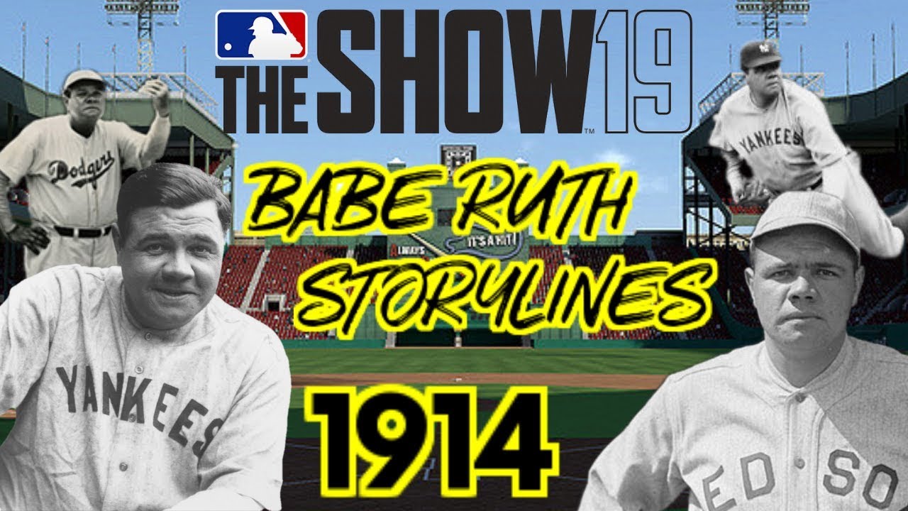 MLB The Show 19 Moments | Storylines | Career Babe Ruth 1914 - YouTube