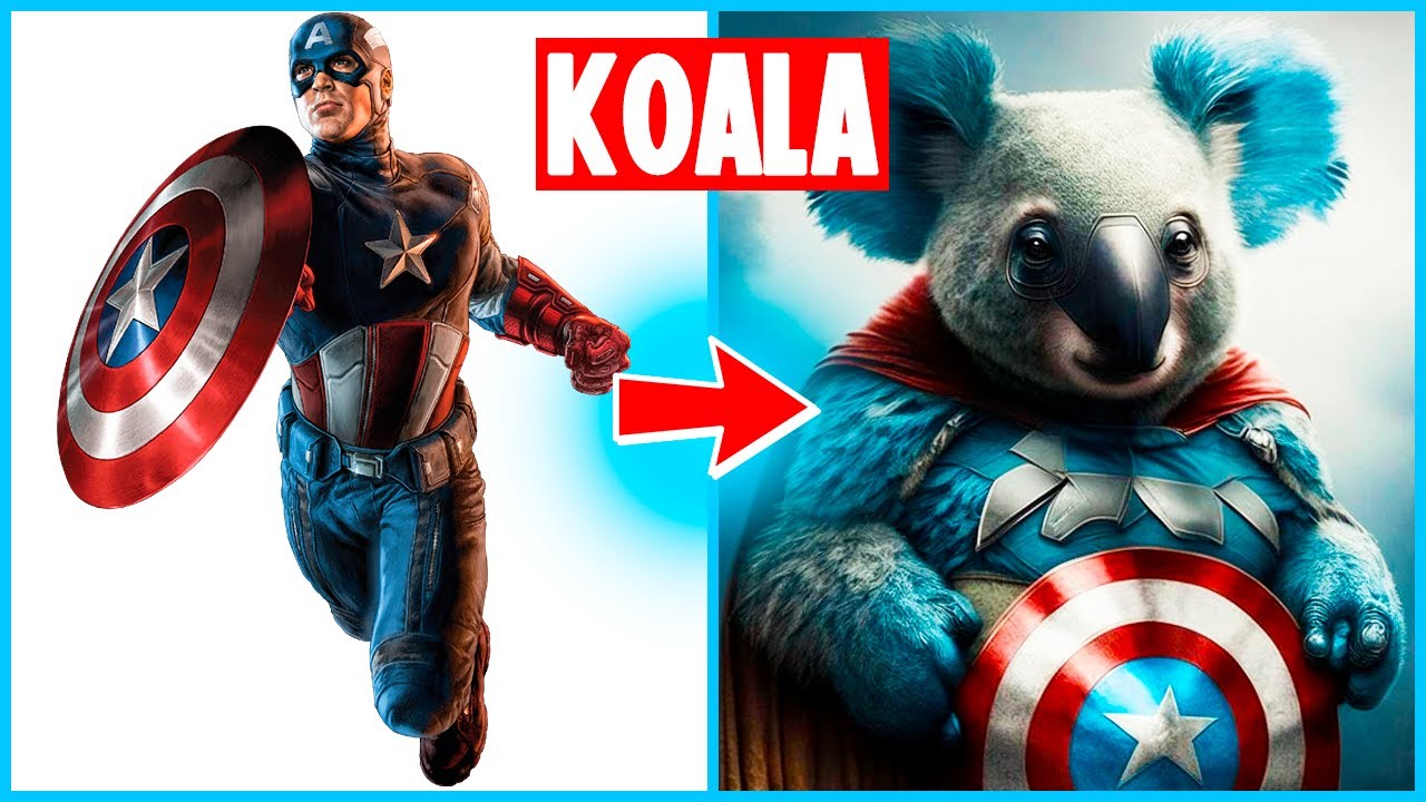 AVENGERS but KOALA-VENGERS 💥 All Characters | Marvel & DC | SUPERHEROES ...