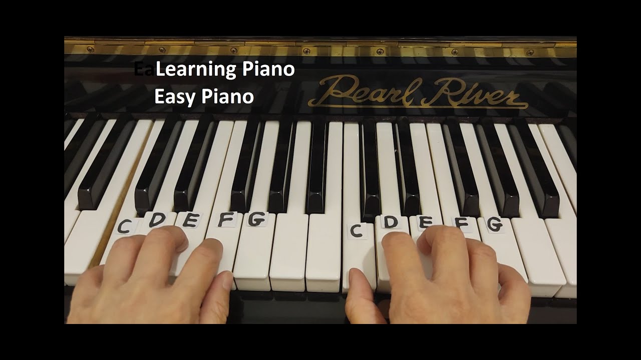 [P 1] Easy Piano- Learning Piano - How to Play C, D, E, F, G, on Piano ...