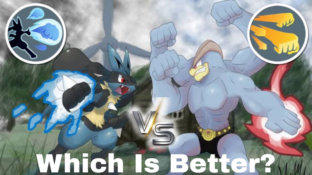 😤Lucario Close Combat Vs 😮 Machamp Close Combat | Pokemom Unjte - YouTube