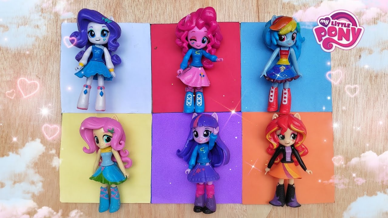 mencocokkan warna kuda poni barbie dengan kotak berwarna | my little ...