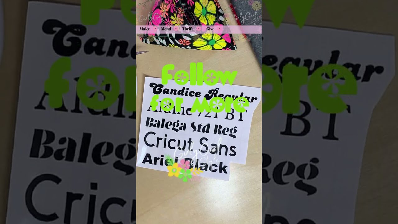 Top 5 Easy to Weed Cricut Fonts - YouTube