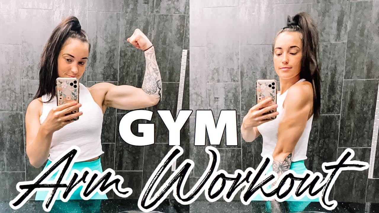 ARM WORKOUT FOR BEGINNERS- in the GYM - YouTube
