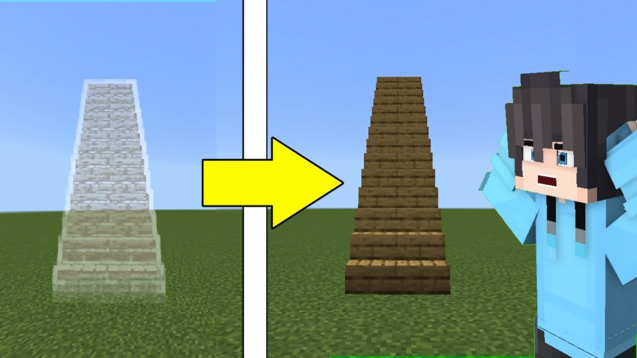 HOW TO MAKE SECRET INVISIBLE STAIRS IN MINECRAFT 🤫🔥 - YouTube