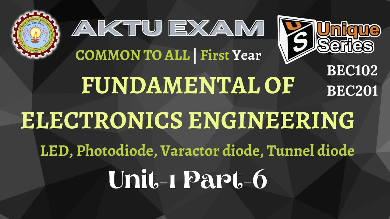 U1 P6 | Fundamental of Electronics Engineering Btech 1st year | FEE ...