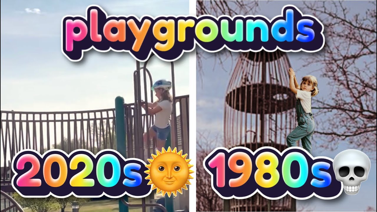 Playground Equipment 2020s vs 1980s #funny #nostalgia - YouTube