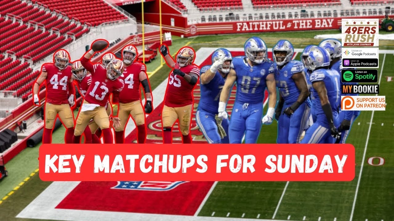49ers Key Matchups vs Detroit Lions on Sunday - YouTube