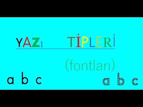 Yazı Fontları Tipleri Stilleri Dik Temel Harfler Nasıl İndirilir Yüklenir Word yazı tipleri 2020